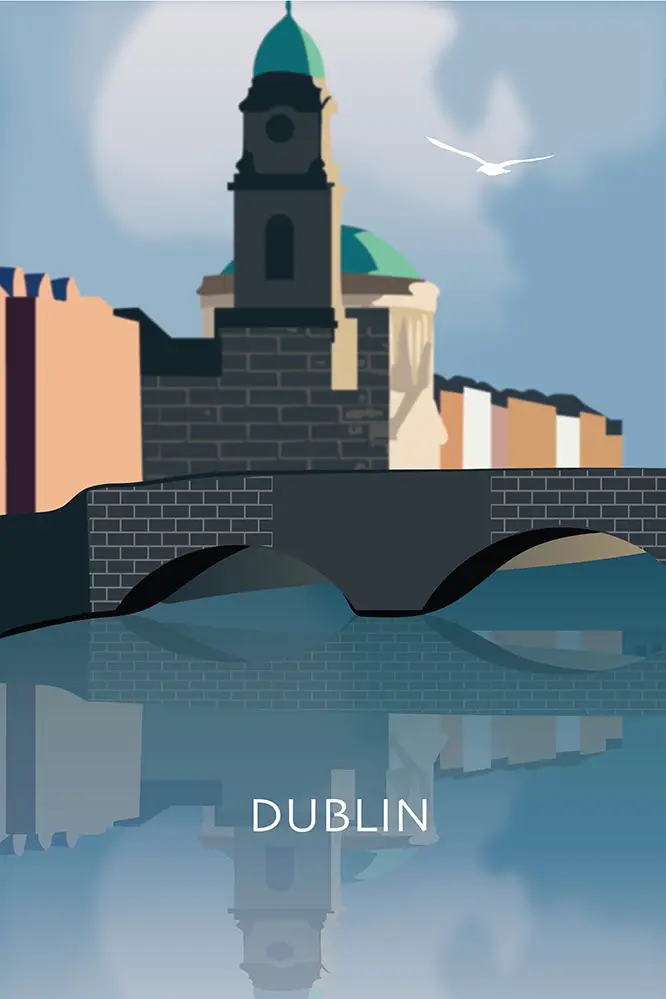 Dublin Poster – Irlands Charme für Zuhause
